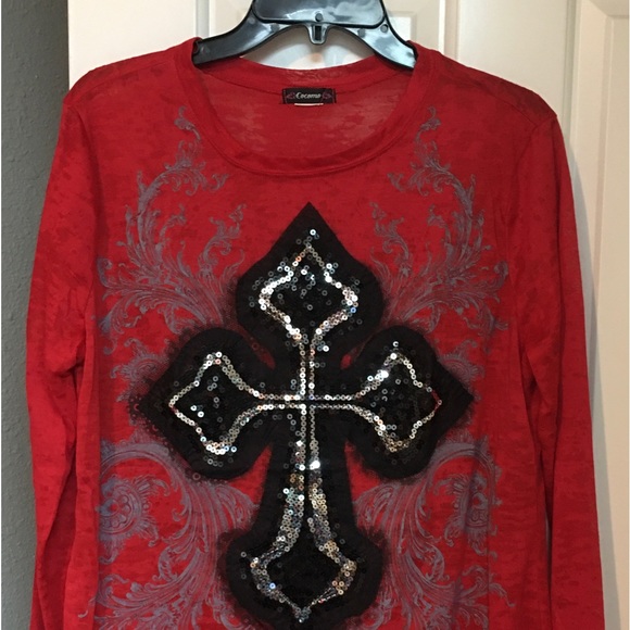 Cocomo | Tops | Cocomo Brand Size Small Red And Black Top | Poshmark